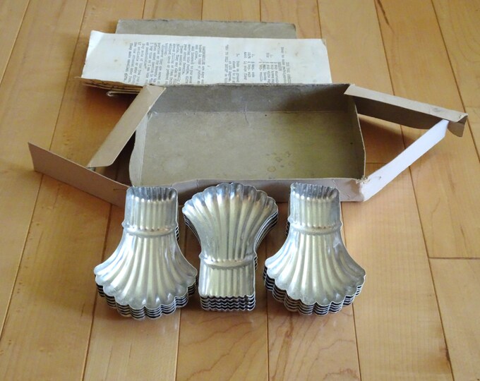 Sandbakkel Set of 15 Sheaf of Wheat Tart Tins Made by Gladd Co ...