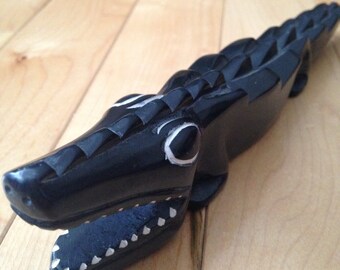 Alligator Stone Statue - Etsy