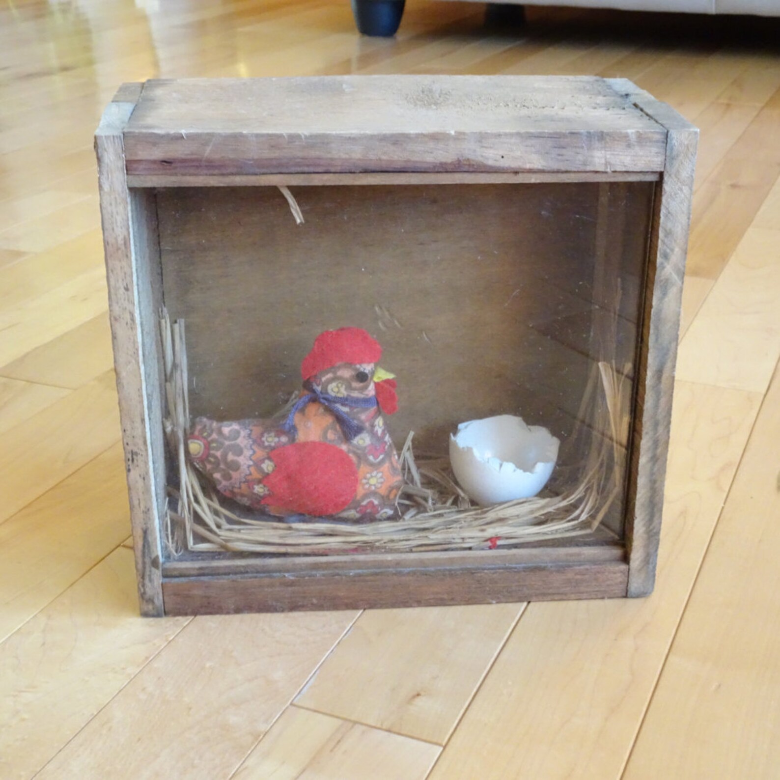 Farm Style Chicken and Egg Shadow Box Americana Decor Farm - Etsy