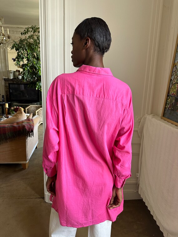 1970s Mic Mac Saint Tropez tunic, bright pink cotton,… - Gem