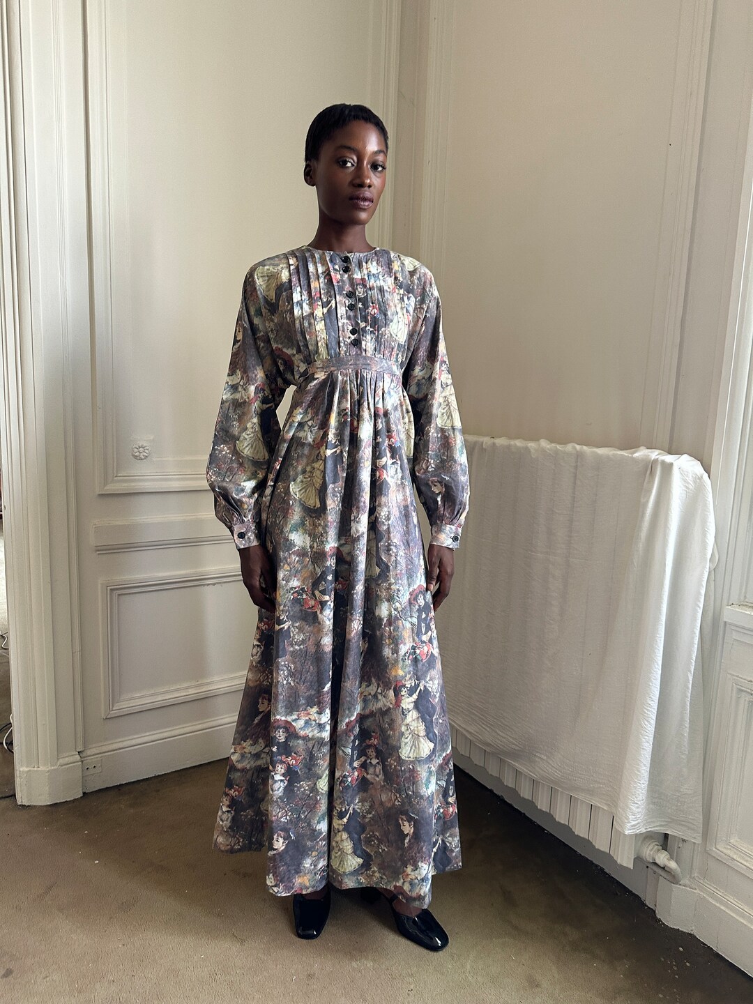 1970s Rare British Boutique Label Travers Tempos Dress, Renoir ...