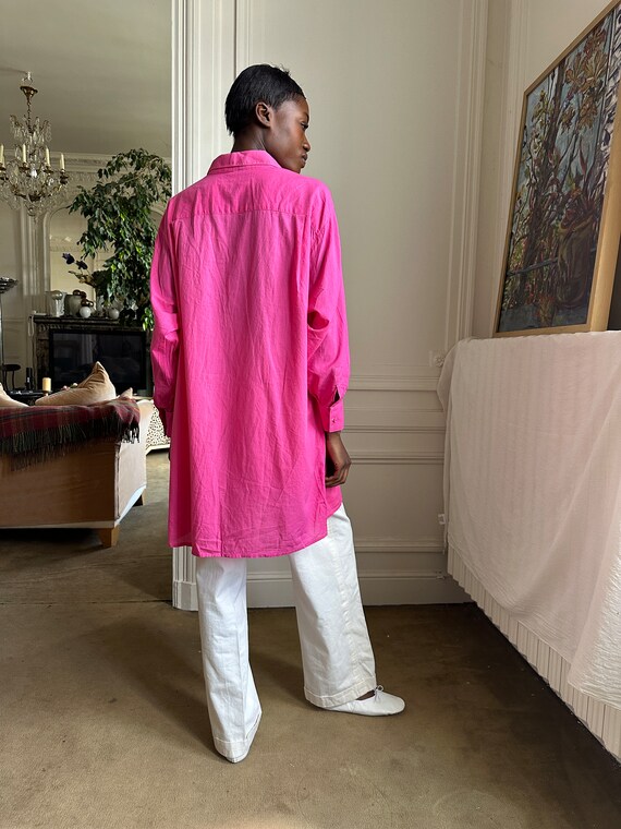 1970s Mic Mac Saint Tropez tunic, bright pink cotton,… - Gem