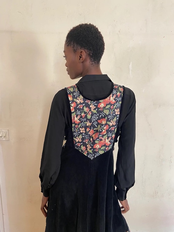 1970s British boutique label Anna Belinda pinafore dr… - Gem