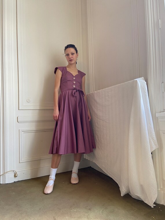 1970s RARE British boutique label Miss Mouse dress, g… - Gem