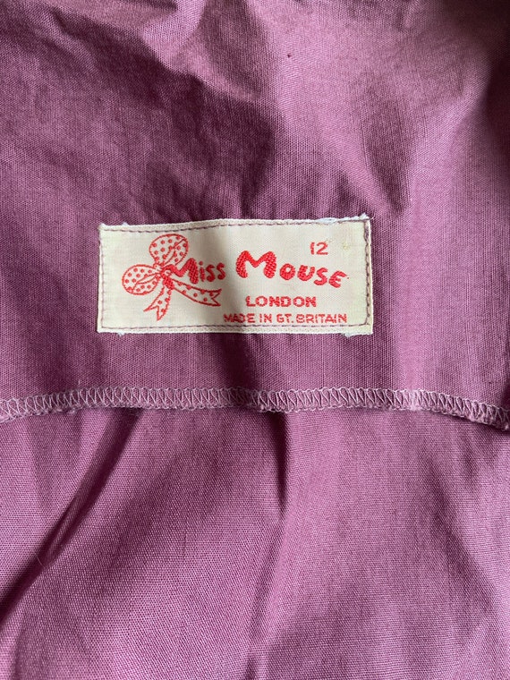 1970s RARE British boutique label Miss Mouse dress, g… - Gem