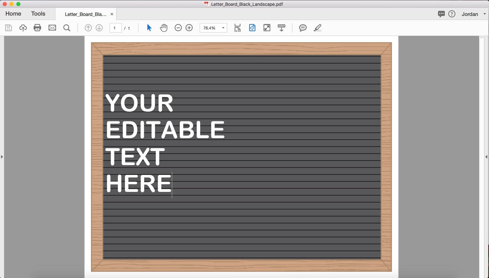 Editable Letter Board Instant Download, Printable and Changeable Boards ...