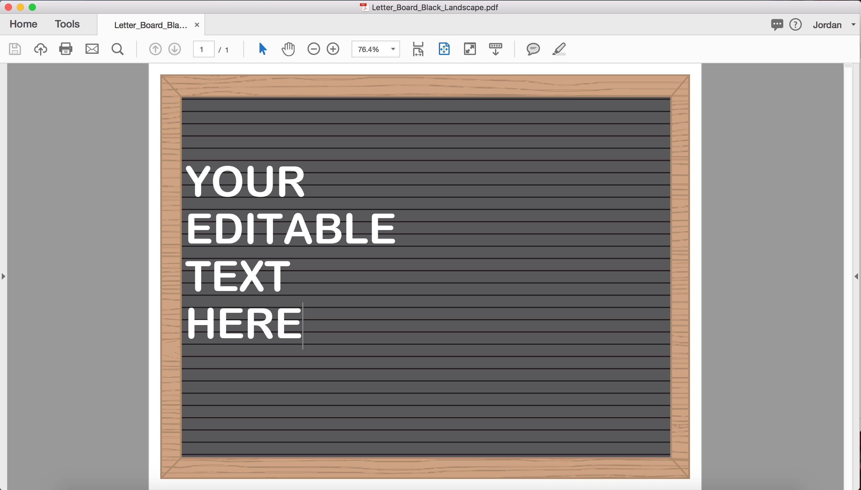 Editable Letter Board Instant Download, Printable and Changeable Boards ...