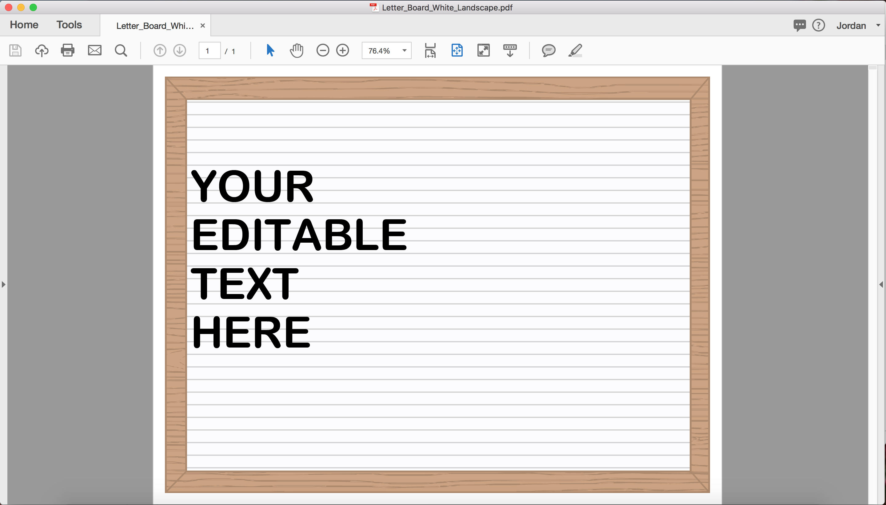 Editable Letter Board Instant Download, Changeable and Printable Boards ...