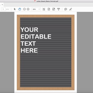 Editable Letter Board Instant Download, Changeable and Printable Boards ...