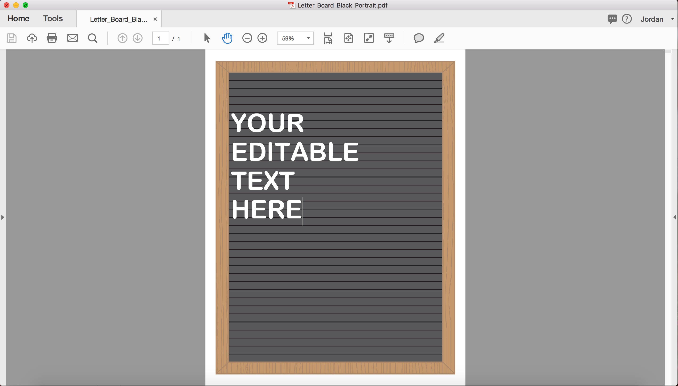 Editable Letter Board Instant Download, Changeable and Printable Boards ...
