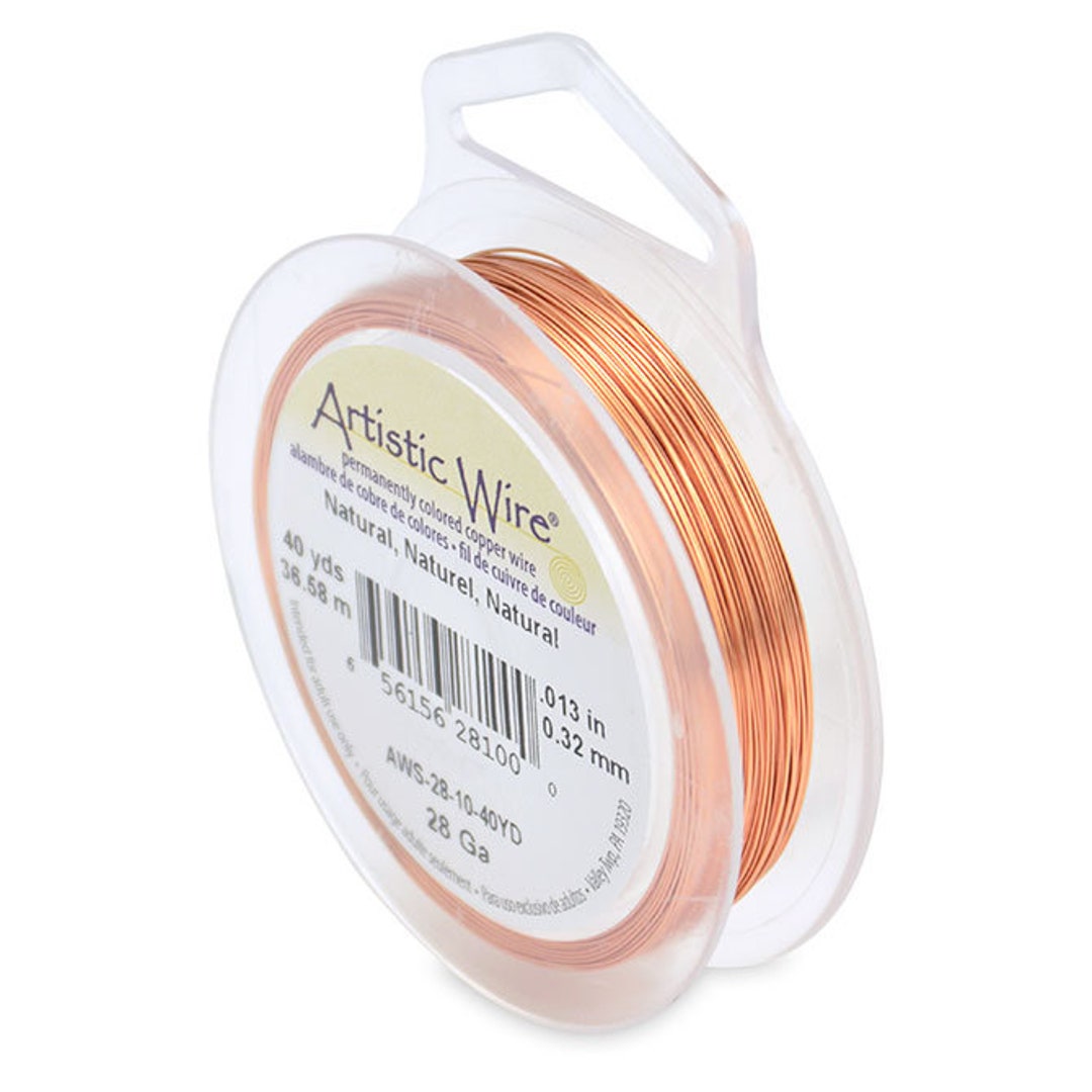 Artistic Wire, 28 Gauge .32 Mm, Natural, 40 Yd 36.5 M - Etsy