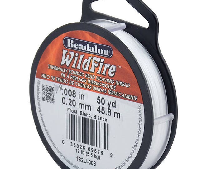 Beadalon Wildfire Beading Thread Frost .008 in .20 Mm, 50 Yd 45 Meters ...