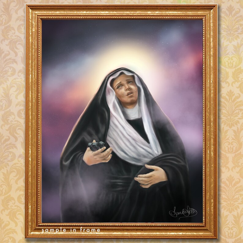 Our Lady of Sorrows Dolorous Mary Catholic Art Religious - Etsy