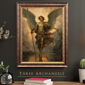 Saint Raphael the Archangel, St Raphael Print, Catholic Art, Religious ...