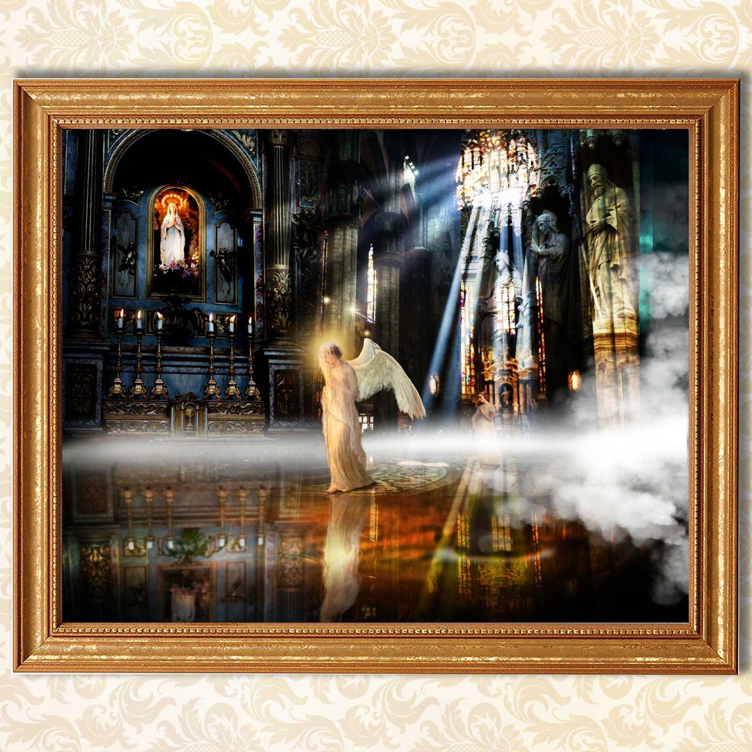 Religious Art Catholic Art Heaven on Earth Print 8x10 - Etsy Australia