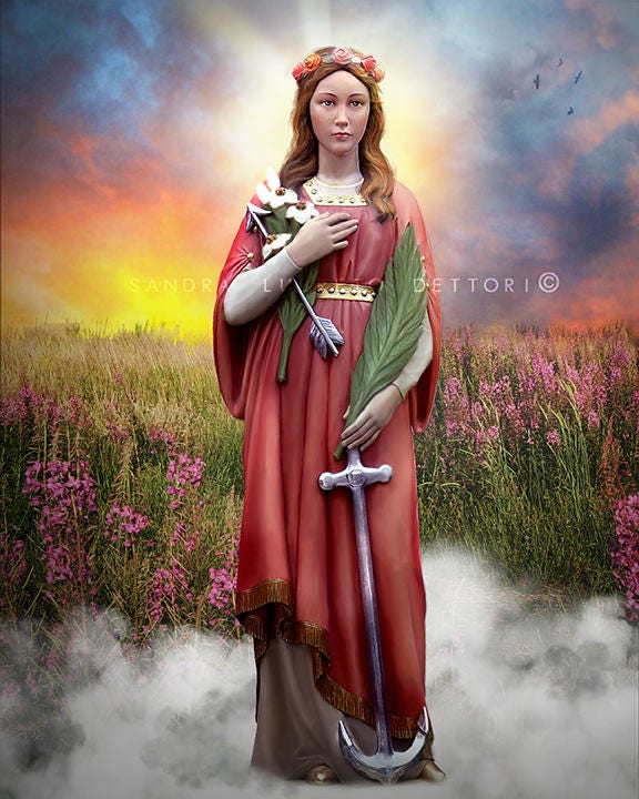 Saint Philomena St. Philomena Catholic Art Religious Art | Etsy