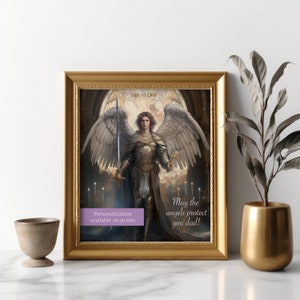 Saint Michael the Archangel, St Michael Print, Catholic Art, Religious ...