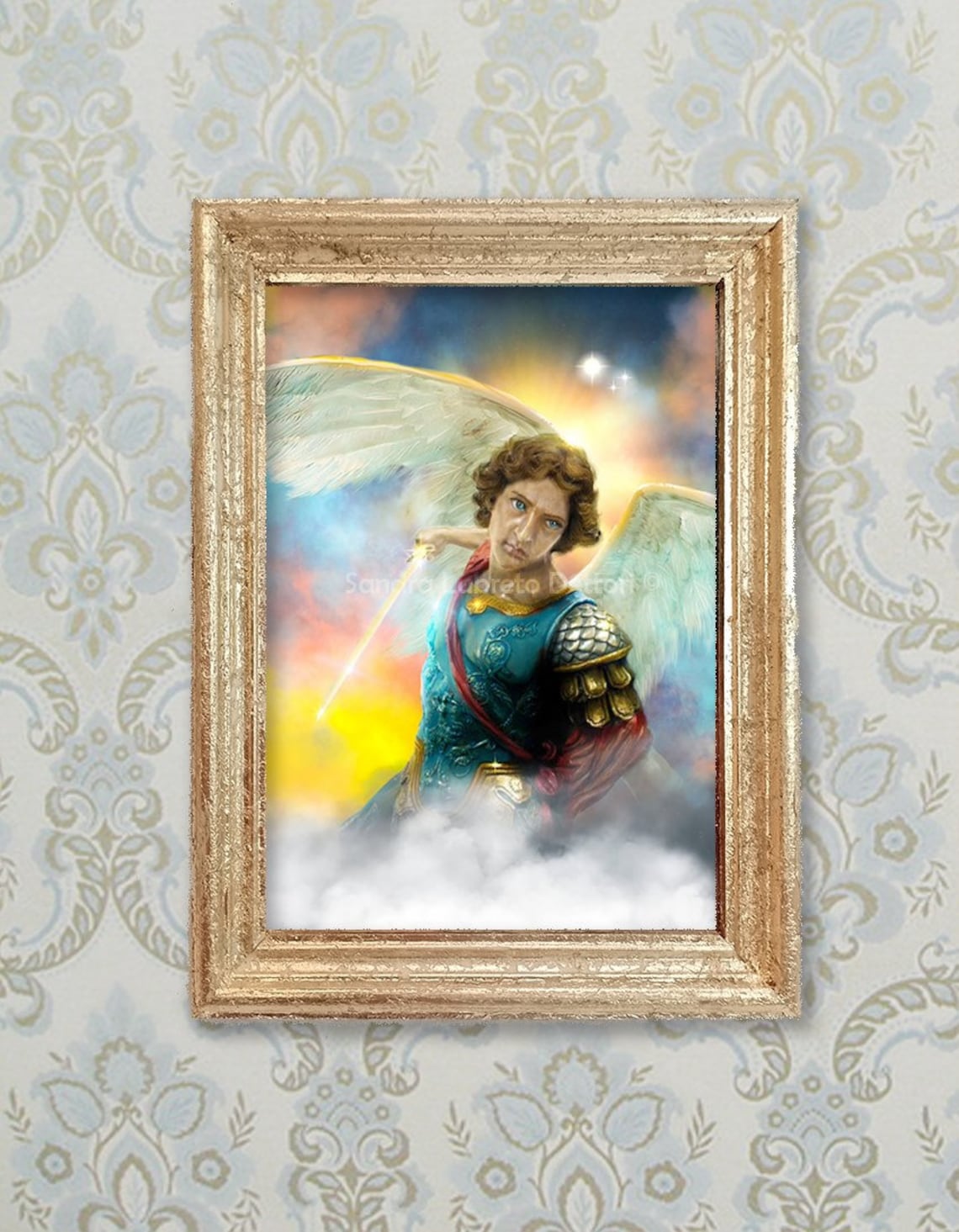 Saint Michael the Archangel, St Michael Print, Catholic Art, Religious ...