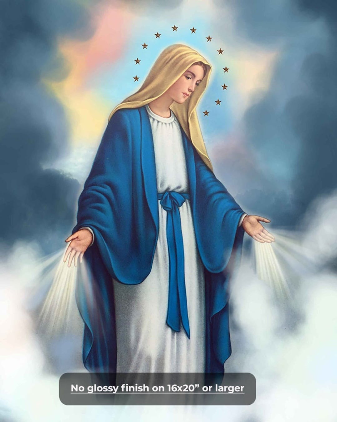 Miraculous Medal, Our Lady of Grace, Catholic Art, Religious Art, by ...