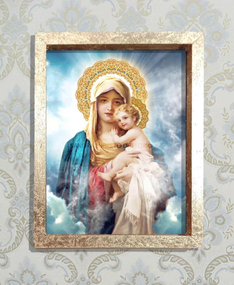 Virgin Mary With Child Jesus Catholic Art, Religious Art, Print 8x10 ...