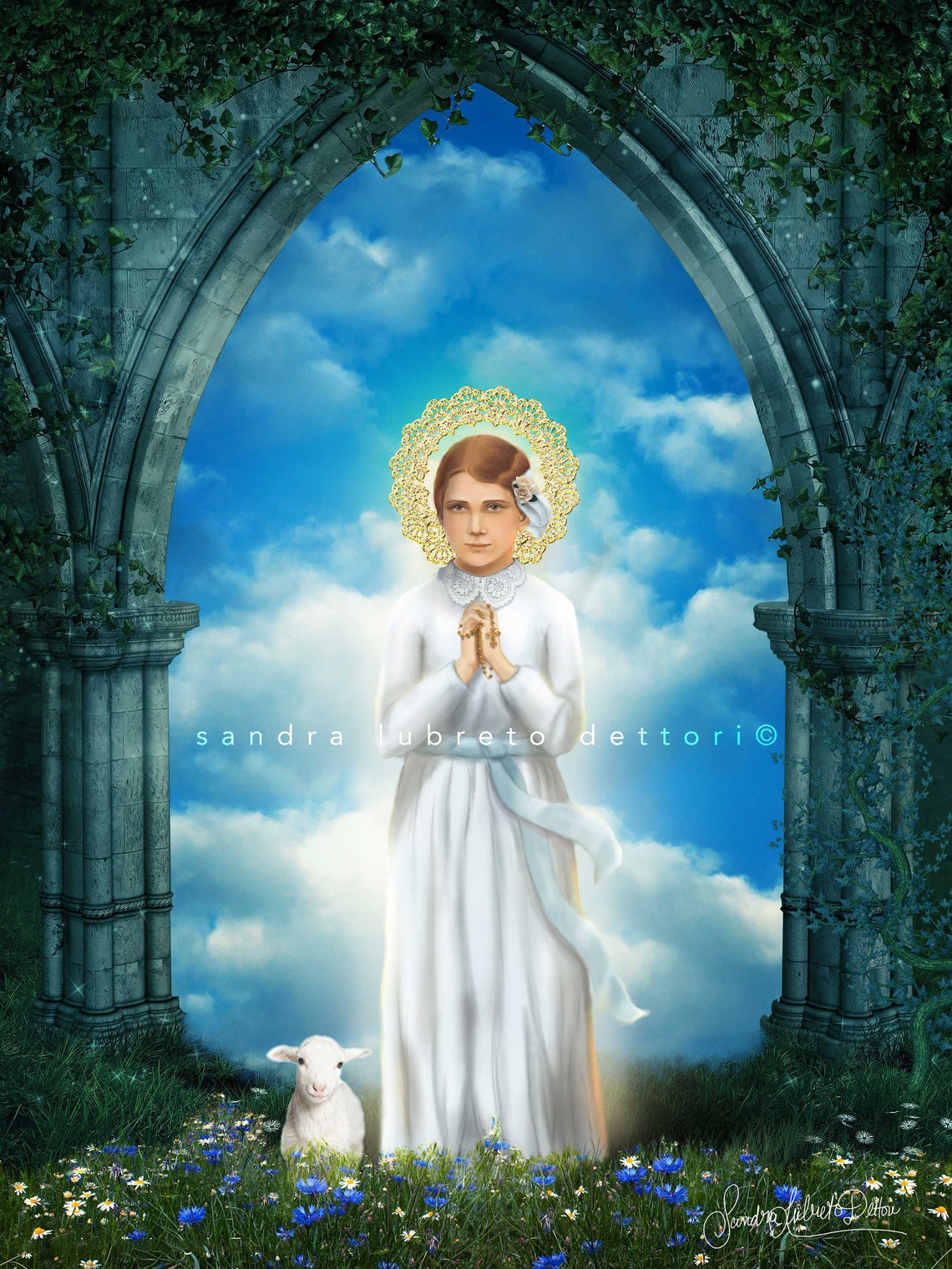 Saint Jacinta Marto Catholic Art Print Fatima Children Saint | Etsy