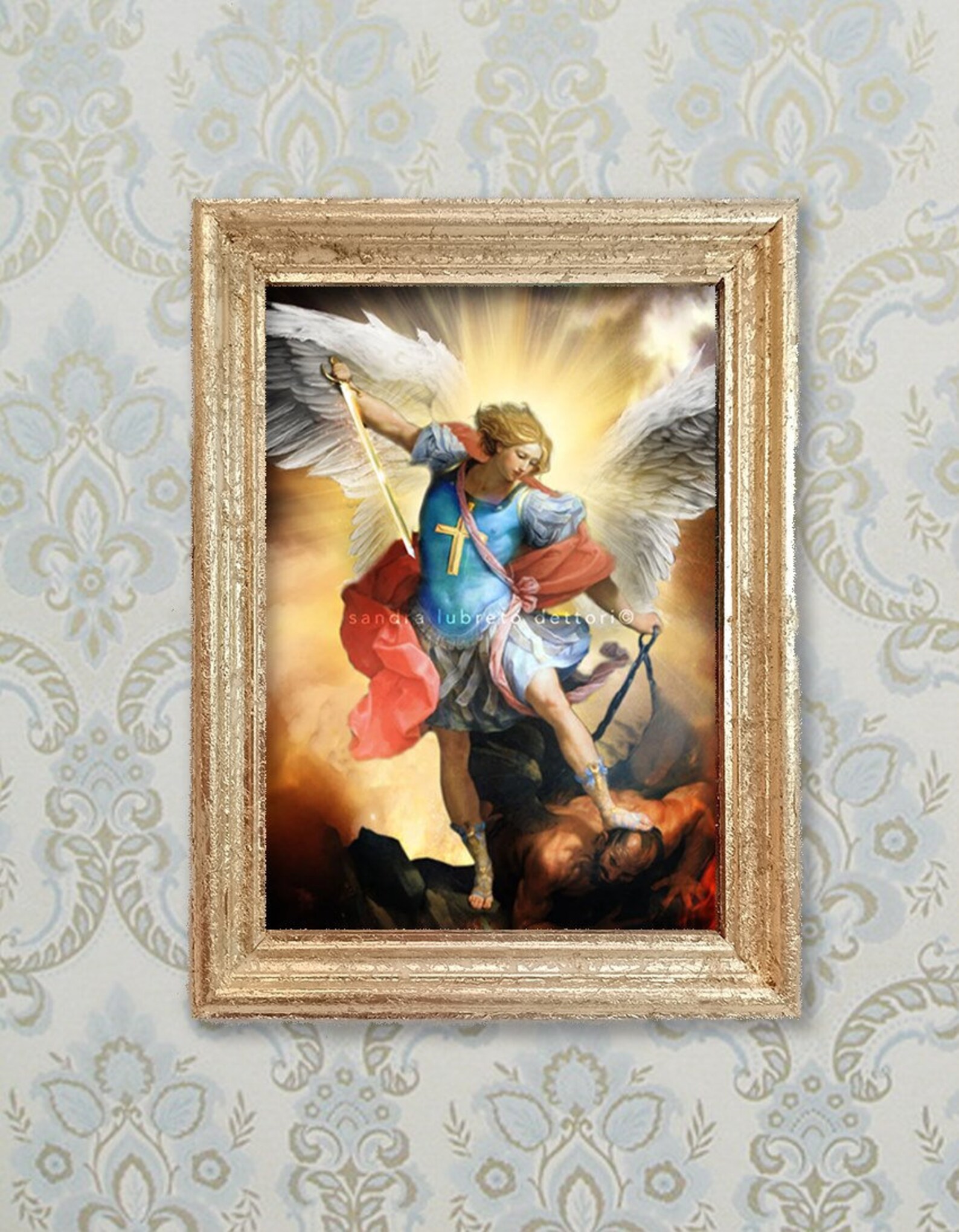 Saint Michael the Archangel, St Michael Print, Catholic Art, Religious ...