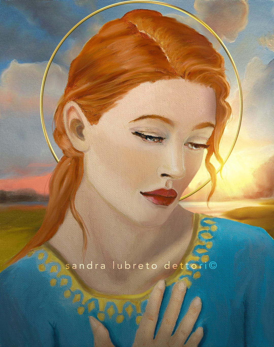 Saint Mary Magdalene Portrait, Catholic Art, Religious Art, 8x10" 11x14 ...