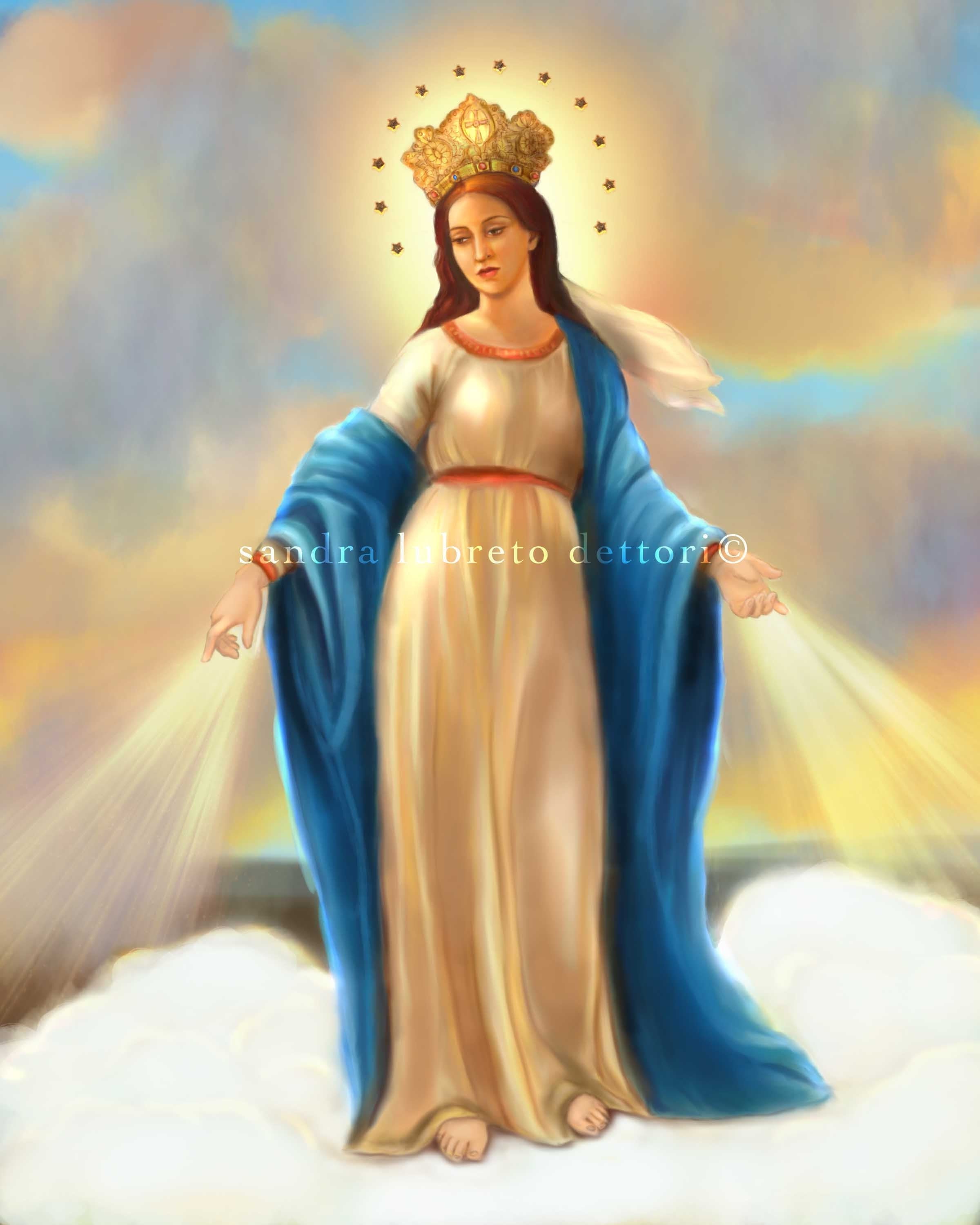 Our Lady of the Miracle Print Scapular Catholic Art Virgin | Etsy New ...