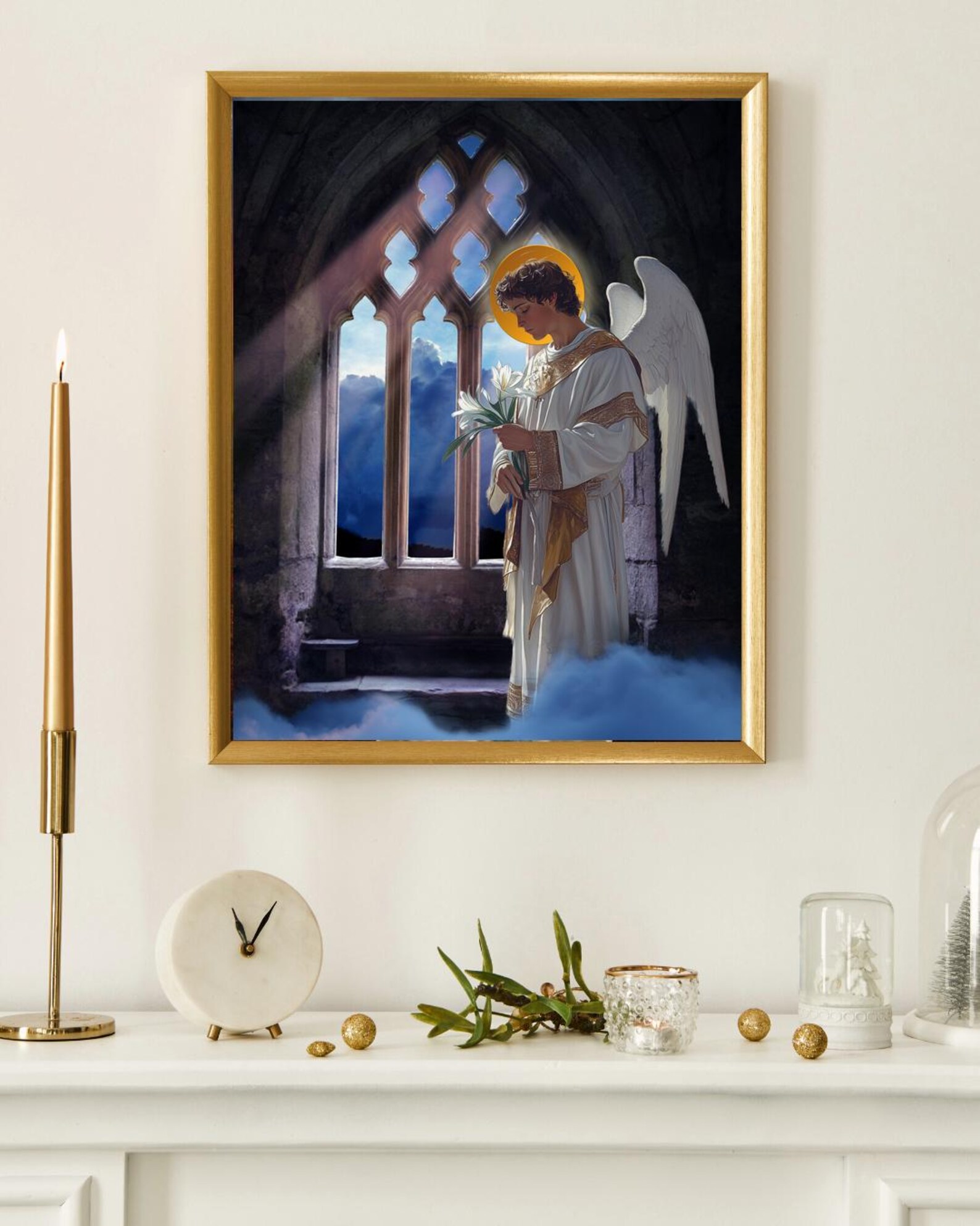 Saint Gabriel the Archangel, St Gabriel Print, Catholic Art, Religious ...