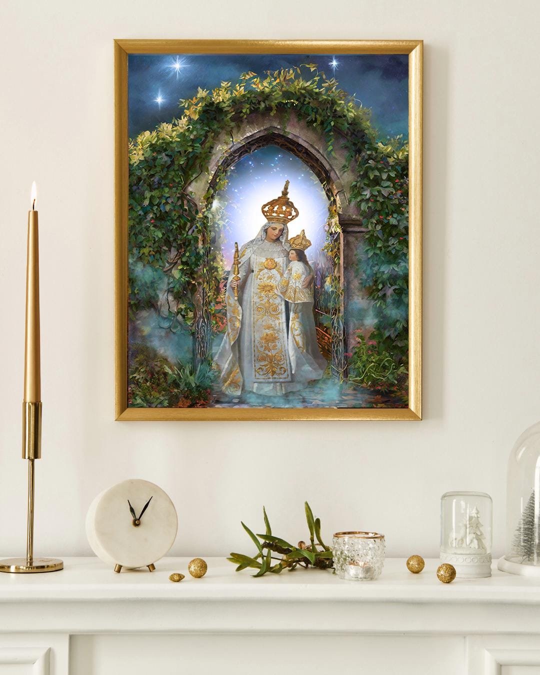 Our Lady of Ransom, Our Lady of Mercy, Catholic Art, Print, Wall Decor ...