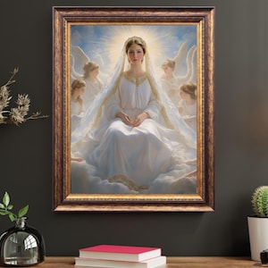 Queen of Heaven, Virgin Mary, Queen of Angels, Catholic Art, Catholic ...