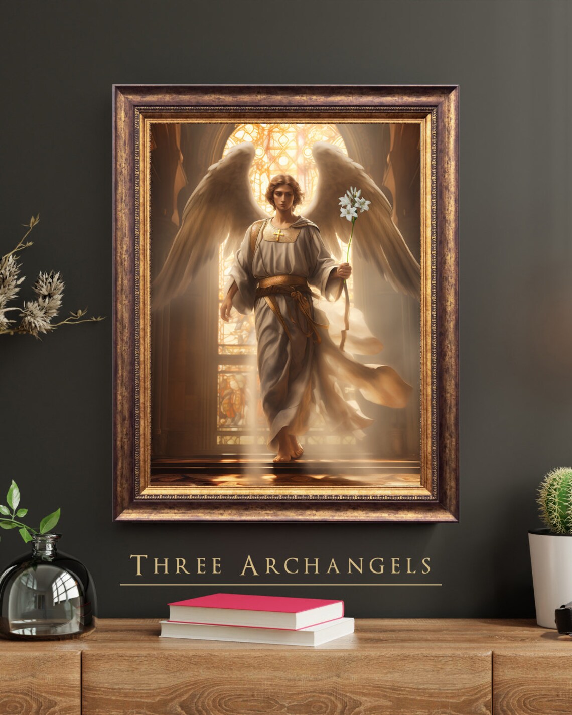 Saint Gabriel the Archangel, St Gabriel Print, Catholic Art, Religious ...