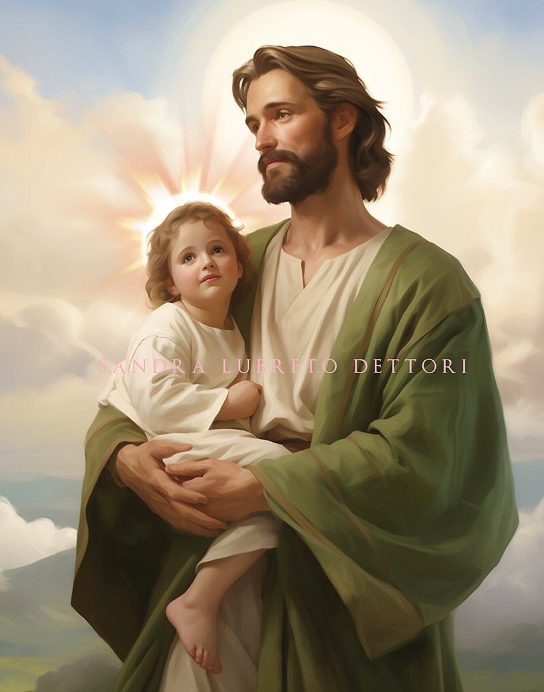 Saint Joseph With Infant Jesus, Terror of Demons, Patron Saint, Fathers ...