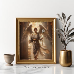 Saint Gabriel the Archangel, St Gabriel Print, Catholic Art, Religious ...