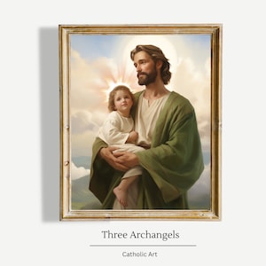 Saint Joseph With Infant Jesus, Terror of Demons, Patron Saint, Fathers ...