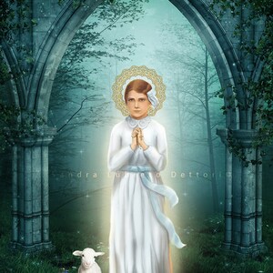 Saint Jacinta Marto, Catholic Art Print, Fatima Children Saint Jacinta ...