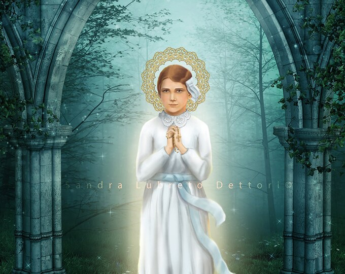 Saint Jacinta Marto, Catholic Art Print, Fatima Children Saint Jacinta ...
