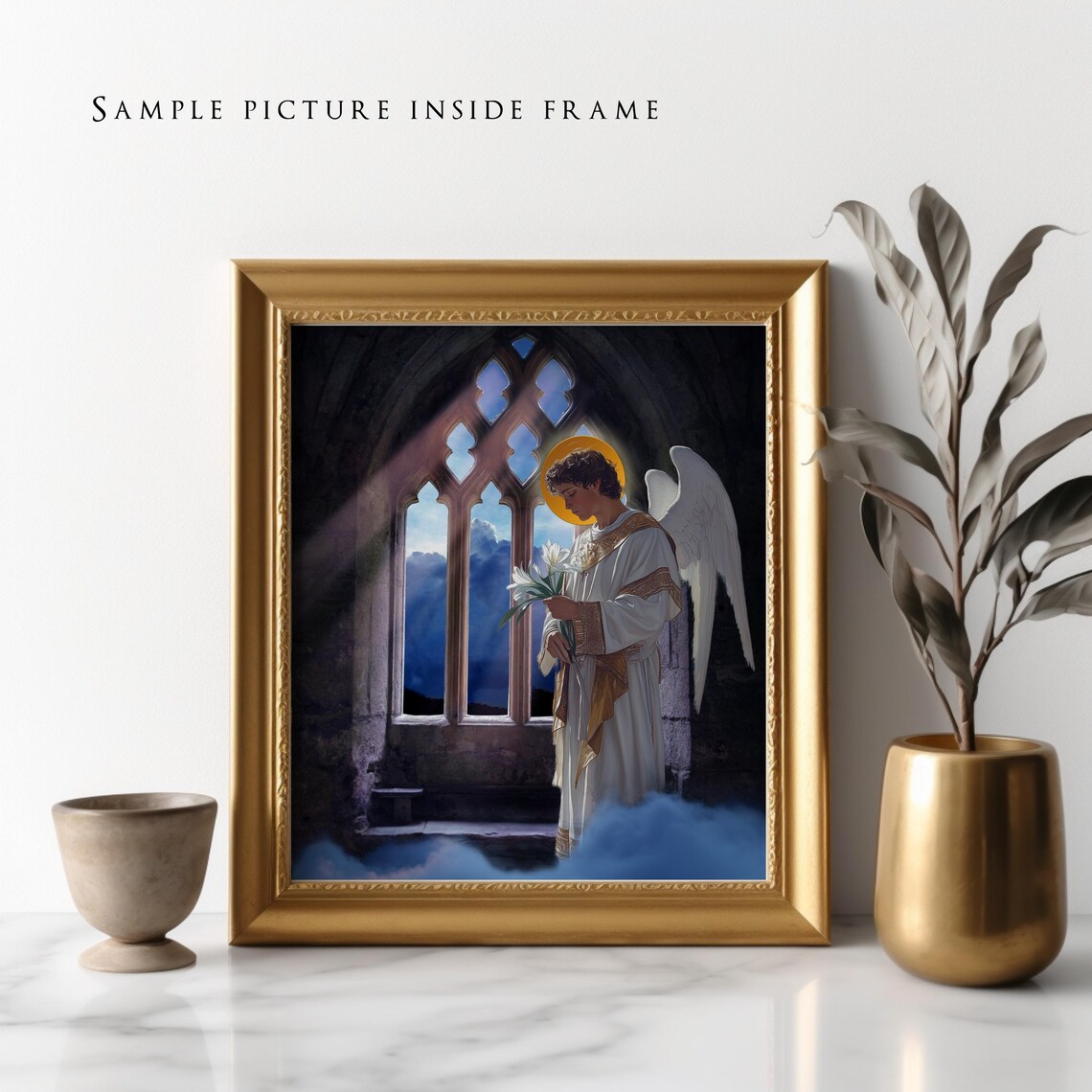 Saint Gabriel the Archangel, St Gabriel Print, Catholic Art, Religious ...