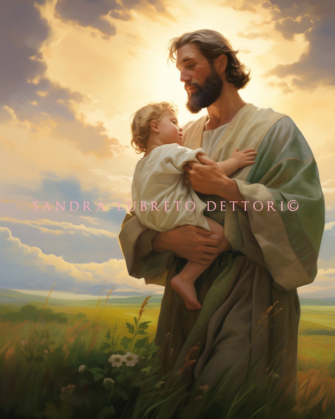 Saint Joseph With Infant Jesus, Terror of Demons, Patron Saint, Fathers ...