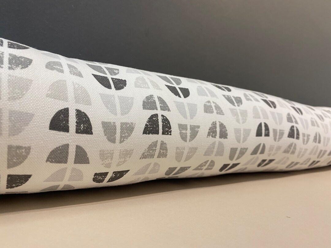 Grey Scandi Geometric Draught Excluder: Handmade Draft Stopper (37 ...