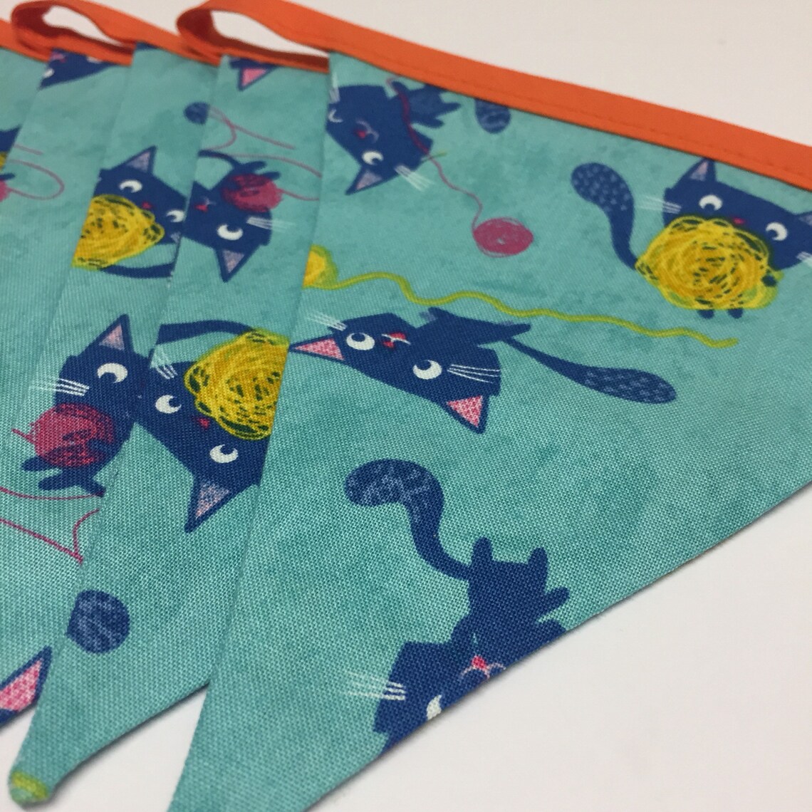 Cat Bunting fabric Cat Bunting Handmade Bunting Banner - Etsy
