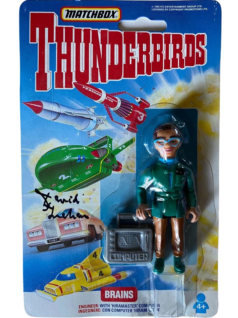Thunderbirds brains Matchbox Figure Signed by David Graham RARE - Etsy