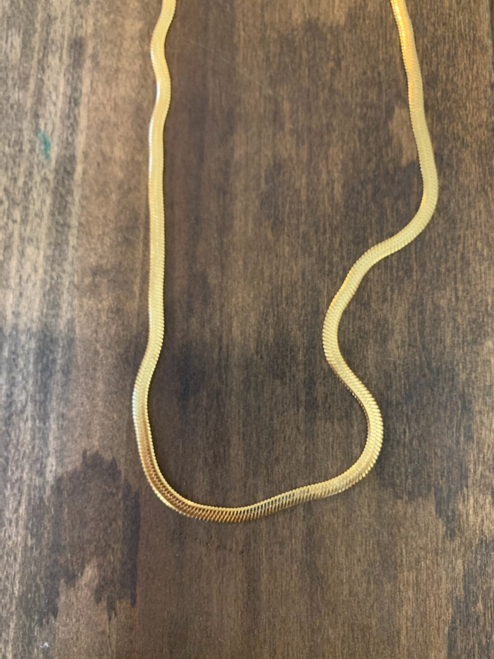 Thin Snake Chain Necklace - Etsy