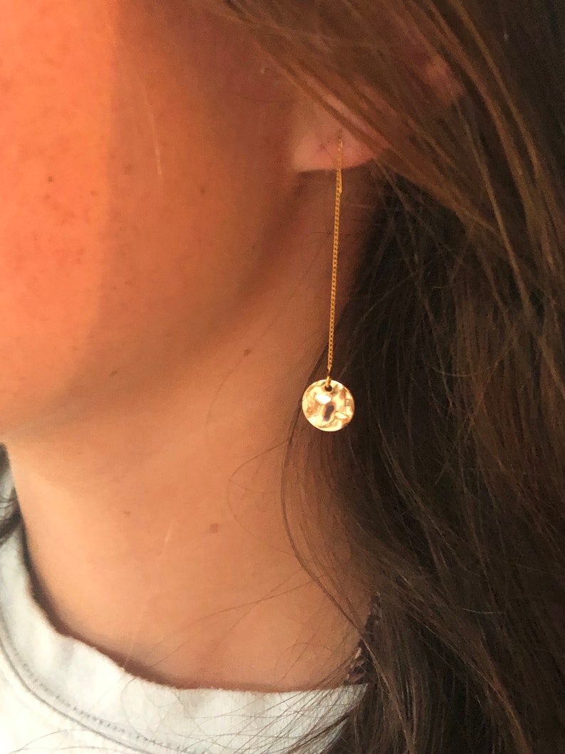 Threader Dangle Earrings - Etsy