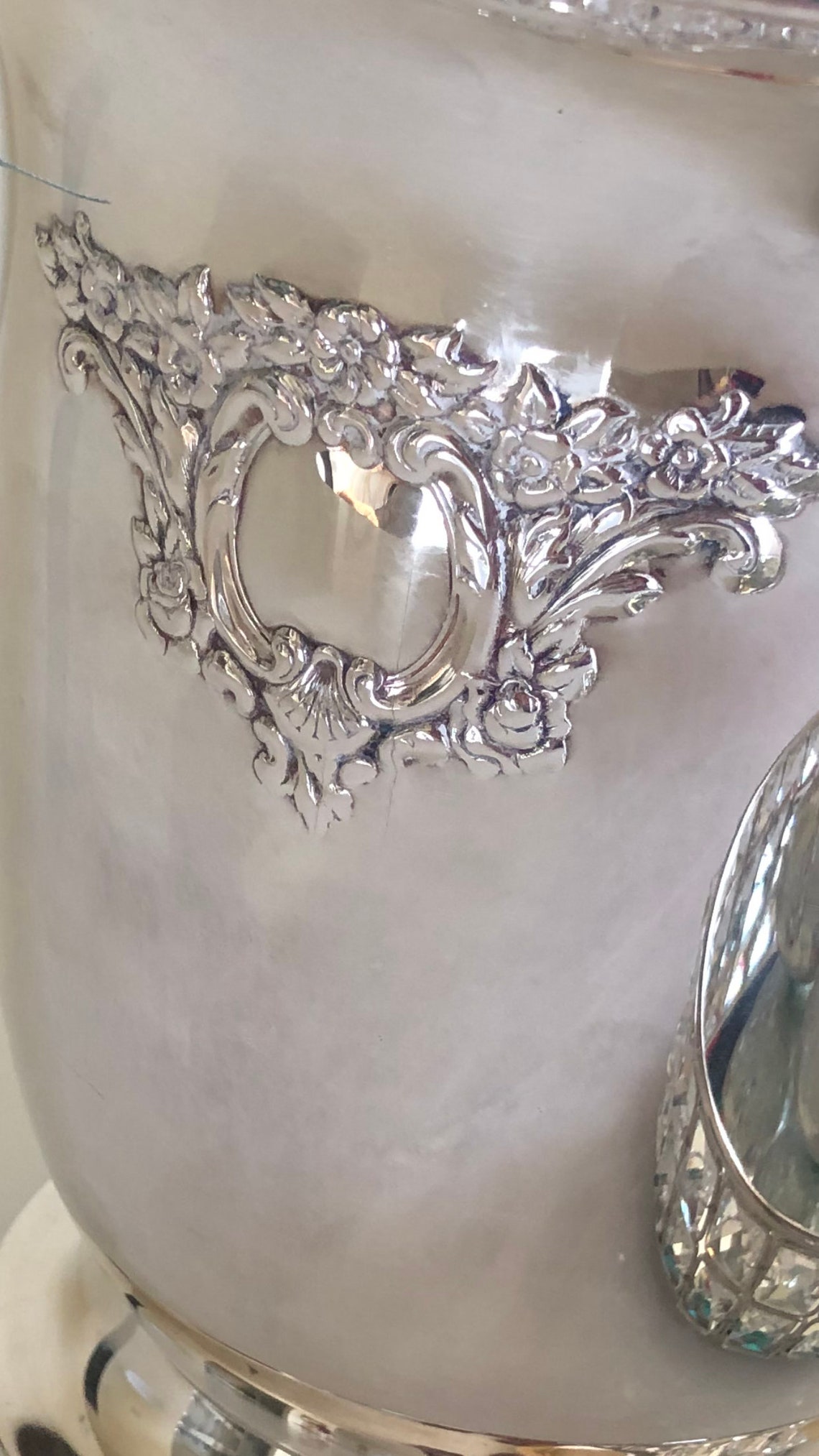 VINTAGE ONIEDA SILVER Plated Ice Wine Cooler Vase Holloware - Etsy