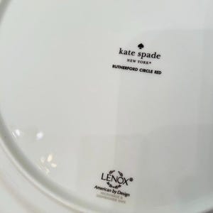 Kate Spade New York Red Rutherford Lenox Dinner Plate 11.2 - Etsy