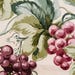 Vintage Botanical Grape Print Fabric: French Country Pillow Making ...