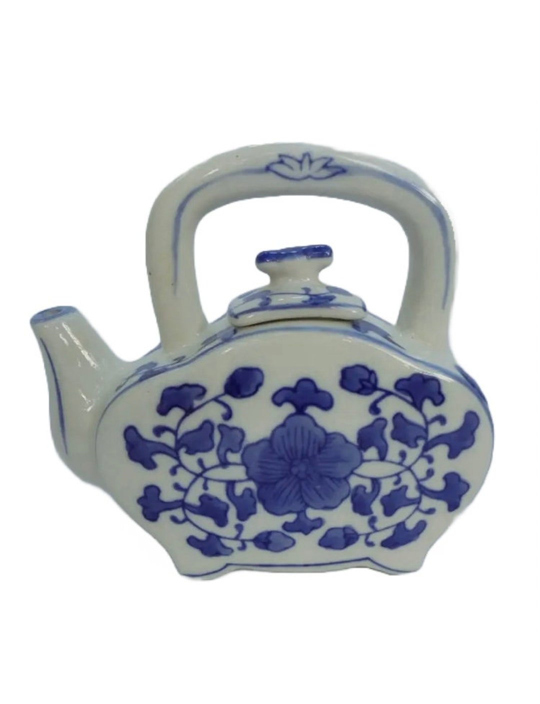 BLUE WILLOW Teapot, CHINOISERIE Teapot,chinese Teapot, Asian Teapot ...