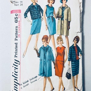 VINTAGE PATTERN, Retro DRESS, Blouse, Skirt, Coat , Jacket, Simplicity ...