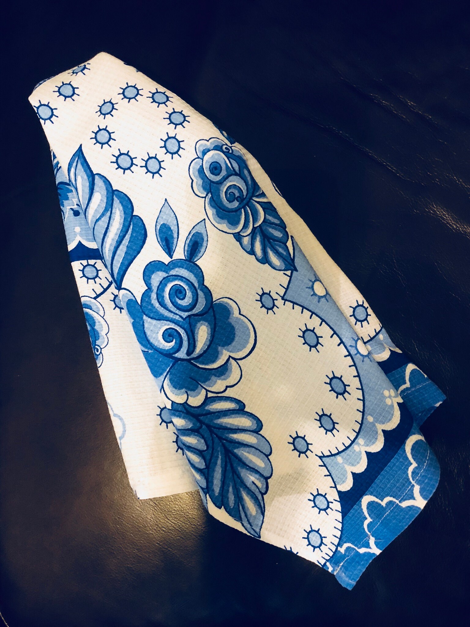 BLUE WHITE Cotton Kitchen Dish Towel Blue White | Etsy
